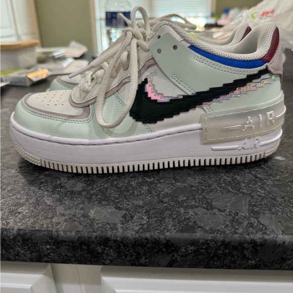 Nike | Shoes | 22wmns Air Force 1 Shadow Se Pixel Swoosh Barely Green ...